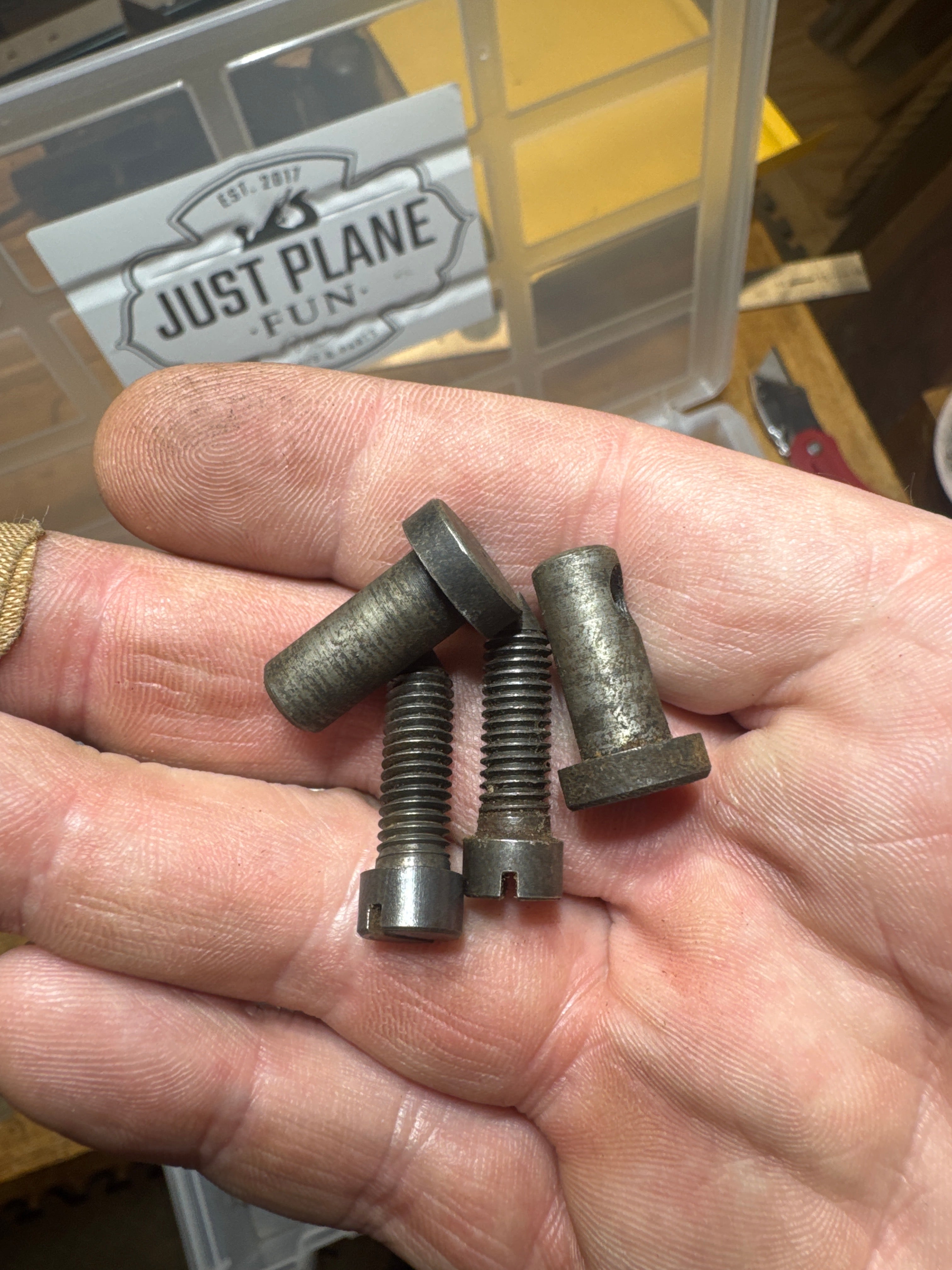 Bedrock pins & screws – Just Plane Fun
